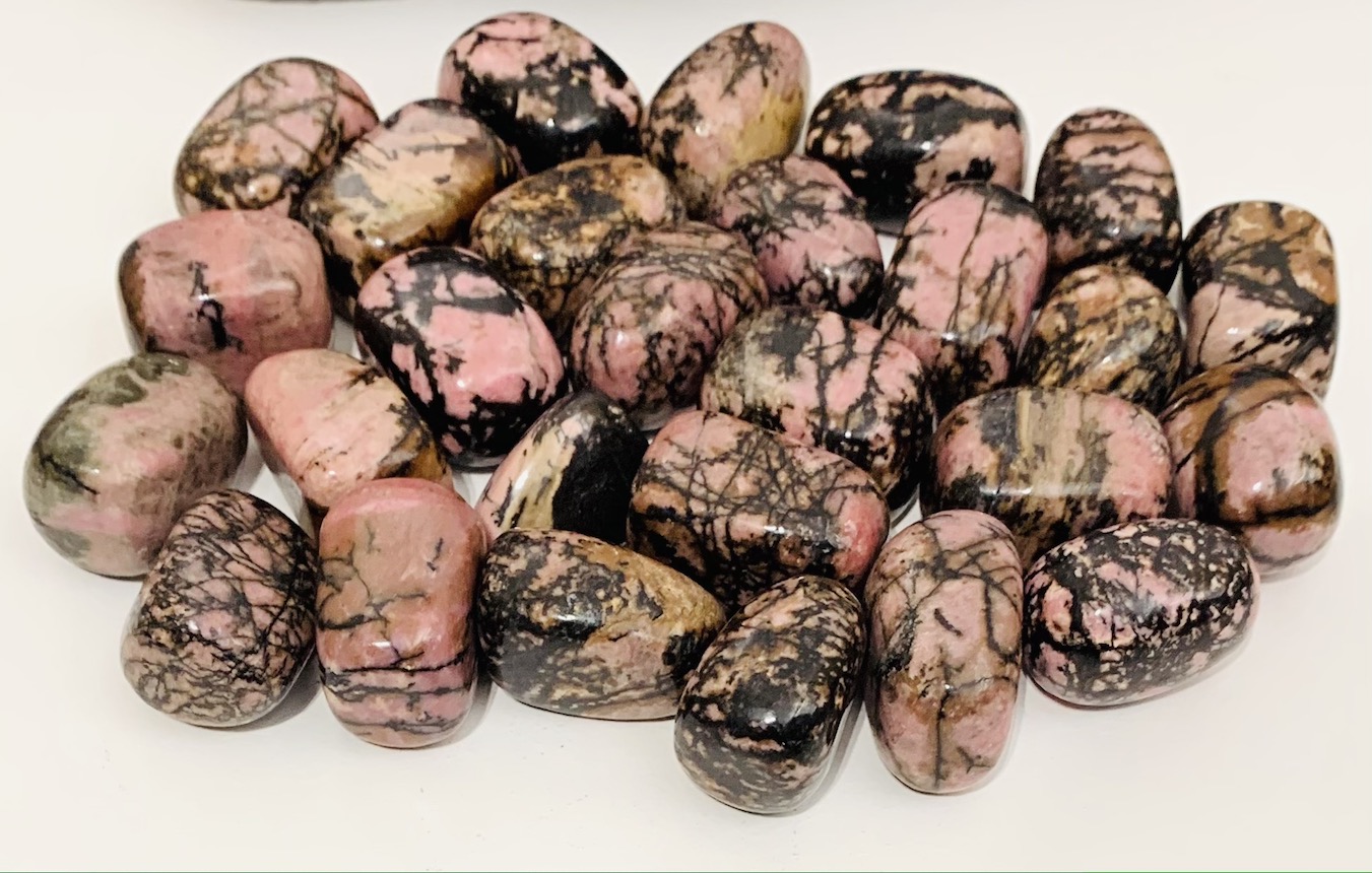 CRYSTALS: Rhodonite Tumbled stones